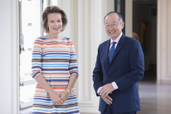 Queen Mathilde Receives Dr Jim Yong Editorial Stock Photo - Stock Image ...