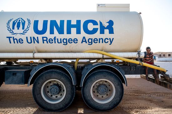 Tanker Truck Unhcr Used Provide Water Editorial Stock Photo - Stock ...