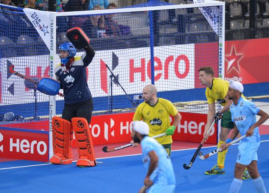 Goalkeeper Tyler Lovell Australia During Fih Editorial Stock Photo ...