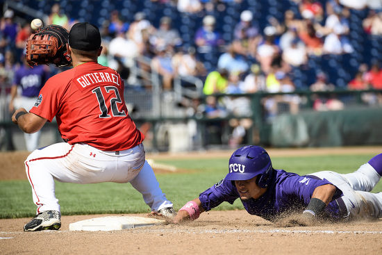 Tcu Third Baseman Elliott Barzilli 3 Editorial Stock Photo - Stock ...