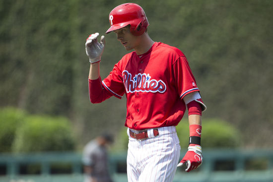 Philadelphia Phillies Left Fielder Tyler Goeddel Editorial Stock Photo ...