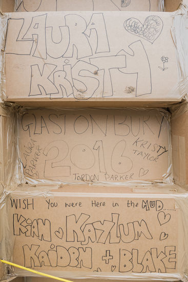 Cardboard Boxes Turned Into Bricks Messages Editorial Stock Photo ...