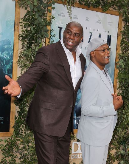 Magic Johnson Samuel L Jackson Editorial Stock Photo - Stock Image ...