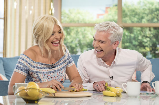 Phillip Schofield Holly Willoughby Psychic Bananas Editorial Stock ...