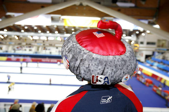 Fan Wearing Hat Like Curling Stone Editorial Stock Photo - Stock Image ...