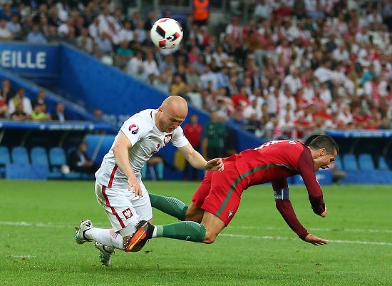 Cristiano Ronaldo Portugal Appears Be Fouled Editorial Stock Photo ...