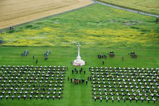 Dignitaries Lay Wreaths During Service Mark Editorial Stock Photo ...