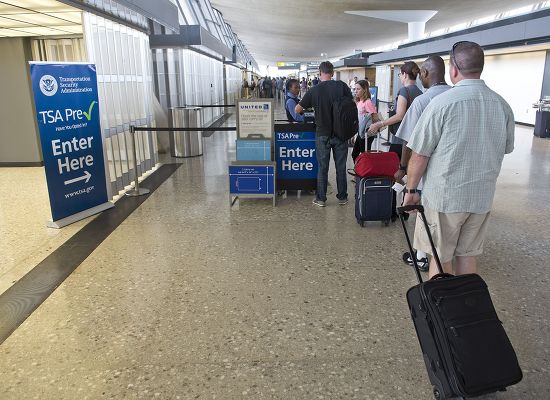 Tsa Pre Lines Registration Center Dulles Editorial Stock Photo - Stock ...