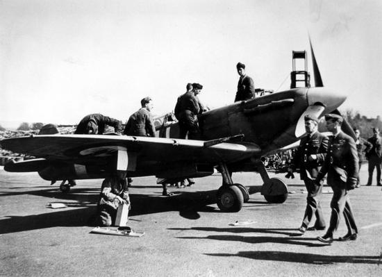 Raf Vickers Armstrong Supermarine Spitfire Mk Editorial Stock Photo ...