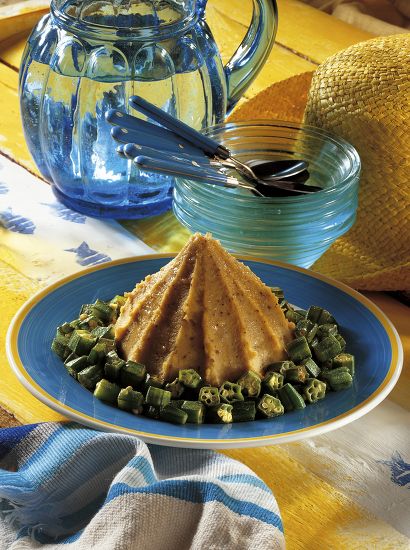 Corn Pudding Okra Barbados Editorial Stock Photo - Stock Image ...
