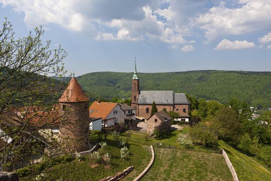 View Bergfeste Dilsberg Castle Towards Catholic Editorial Stock Photo ...