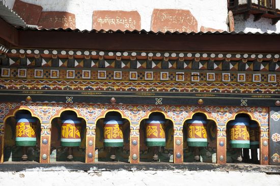 Colourful Prayer Wheels Cheri Goemba Monastery Editorial Stock Photo ...