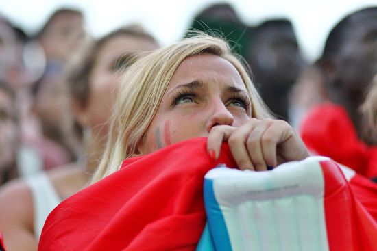 Dejected Fan France Eiffel Tower Fan Editorial Stock Photo - Stock ...