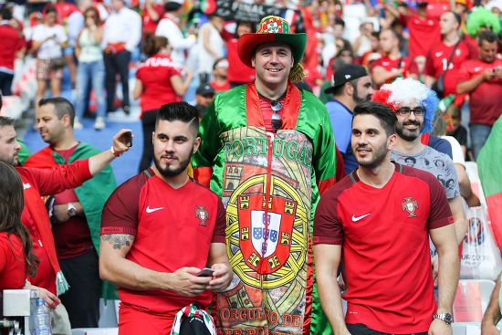 Portugal Fans During Euro 2016 Final Editorial Stock Photo - Stock ...
