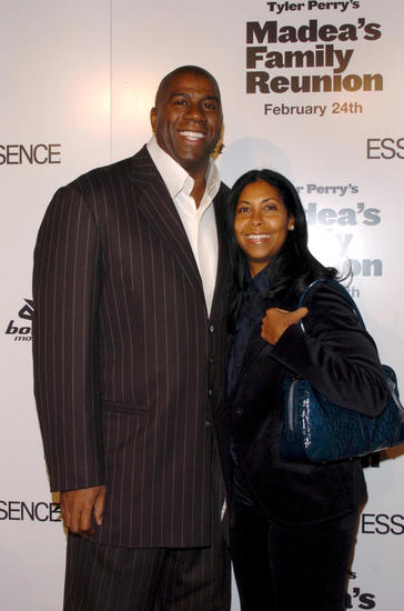 Earvin Magic Johnson Earletha Cookie Kelly Editorial Stock Photo ...