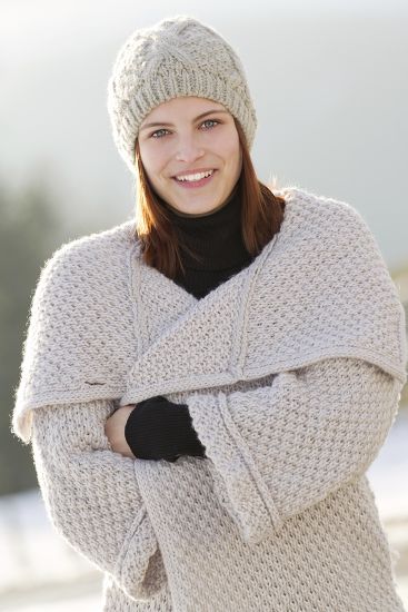 Model Released Young Woman Wearing Cardigan Editorial Stock Photo ...