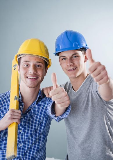 Model Released Two Young Tradesmen Holding Editorial Stock Photo ...