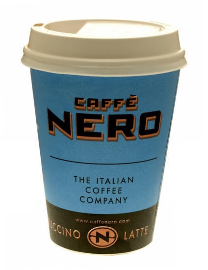 Caffe Nero Coffee Cup Lid Editorial Stock Photo - Stock Image ...