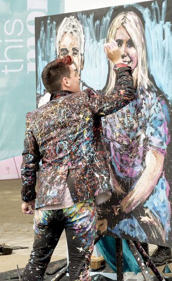 Dave Sharp His Painting Phillip Schofield Editorial Stock Photo - Stock ...