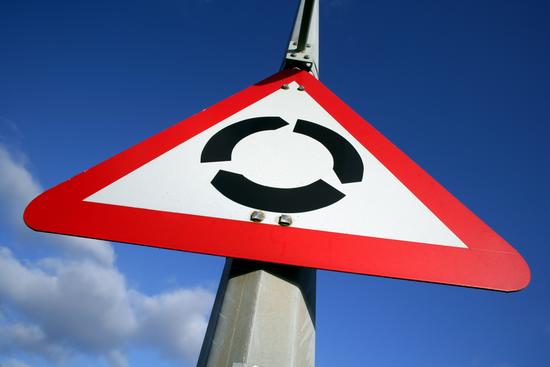 Road Sign On Lampost Warning Approach Editorial Stock Photo - Stock ...
