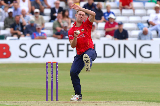 Jamie Porter Bowling Action Essex During Editorial Stock Photo - Stock ...