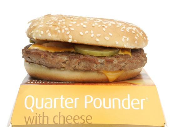 Mcdonalds Quarter Pound Burger Cheese Editorial Stock Photo - Stock ...