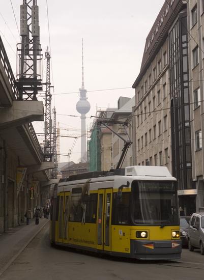 Above Ground Metro Tram Tv Tower Editorial Stock Photo - Stock Image ...