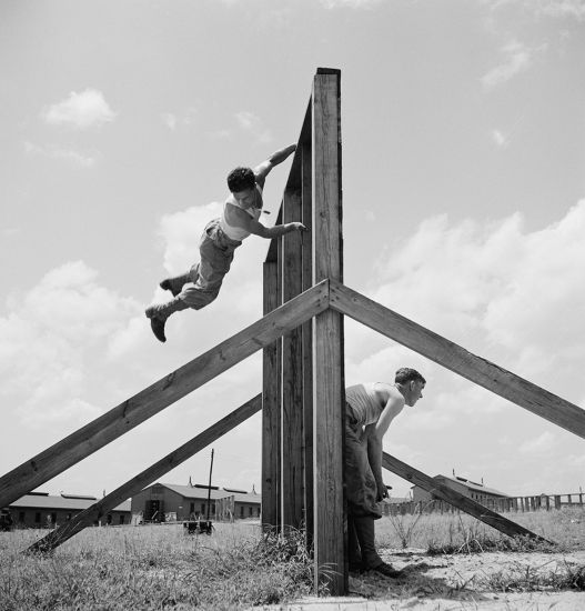 Enlisted Men Going Through Obstacle Course Editorial Stock Photo ...