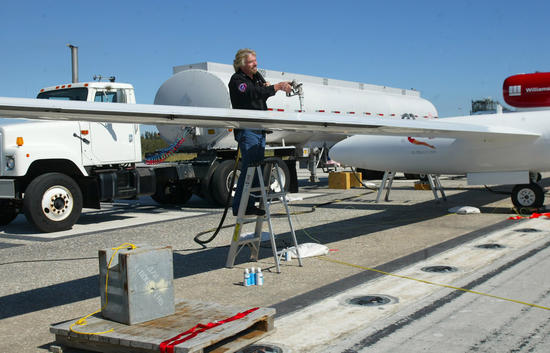 Richard Branson Globalflyer Aircraft Editorial Stock Photo - Stock ...