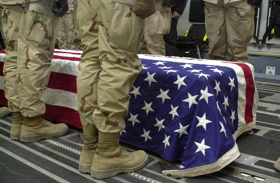 Coffin American Soldier Being Returned Home Editorial Stock Photo ...