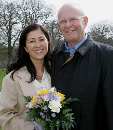 Wilbur Smith His Wife Mokhiniso Editorial Stock Photo - Stock Image ...