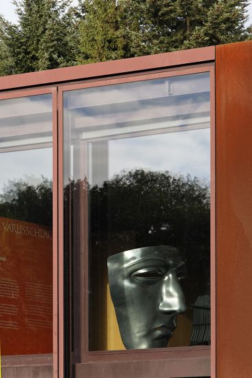 Monumental Roman Face Mask Window Replica Editorial Stock Photo - Stock ...