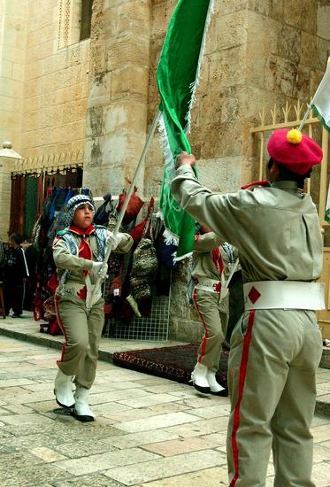 Palestinian Boy Scouts Perform Parade Down Editorial Stock Photo ...