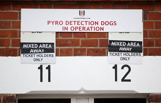 Pyro Detection Signage Turnstiles During Sky Editorial Stock Photo ...