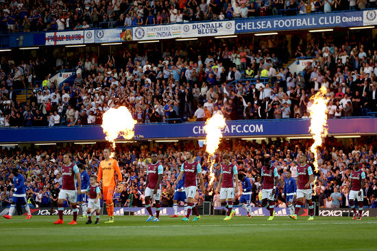 Teams Walk Out Pyrotechnics Go Off Editorial Stock Photo - Stock Image ...