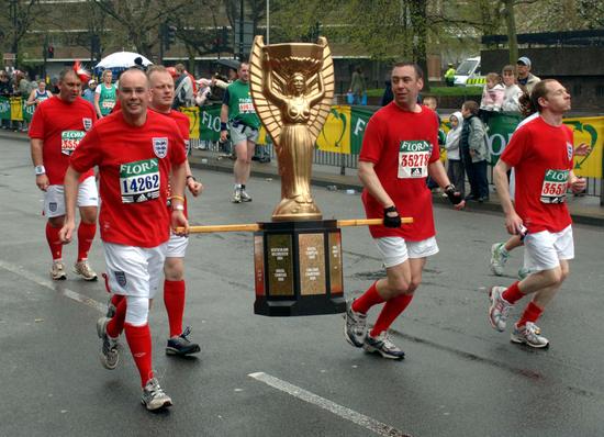 World Cup Themed Runners Halfway Point Editorial Stock Photo - Stock ...