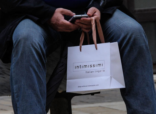 Pedestrians Shopping Bags Intimissimi Editorial Stock Photo - Stock ...