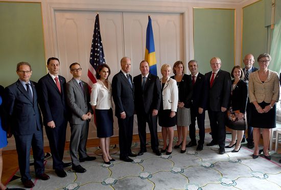 Joe Biden Azita Raji Stefan Lofven Editorial Stock Photo - Stock Image ...