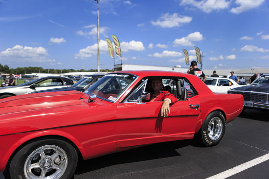 Racer Sitting His Car Staging Lanes Editorial Stock Photo - Stock Image ...