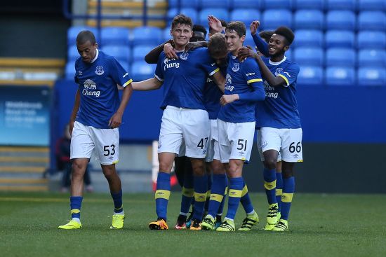 Calum Dyson Everton Celebrates Scoring 1st Editorial Stock Photo ...