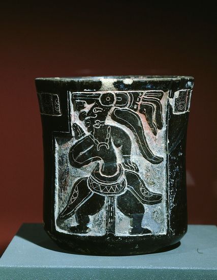 Mayan Black Jug Ball Player Sepolturas Editorial Stock Photo - Stock ...