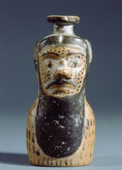Anthropomorphic Vase 7th6th Century Bc Painted Editorial Stock Photo ...