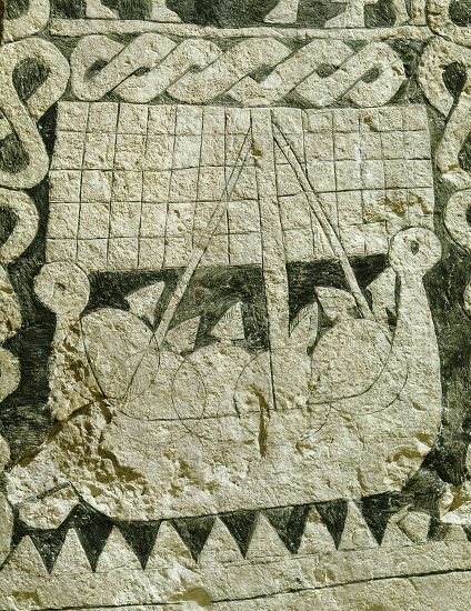 Viking Smiss Picture Stone Gotland 9th Editorial Stock Photo - Stock ...