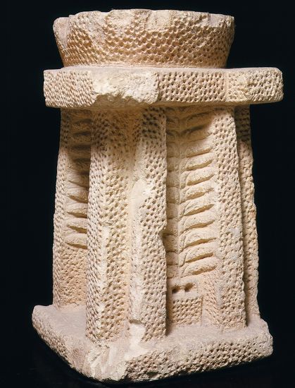 Small Altar Sculpted Limestone 30002500 Bc Editorial Stock Photo ...