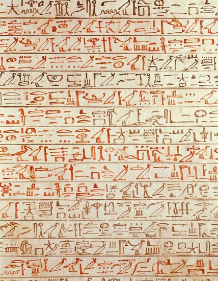 Hieratic Cursive Form Hieroglyphic Script Inscription Editorial Stock ...