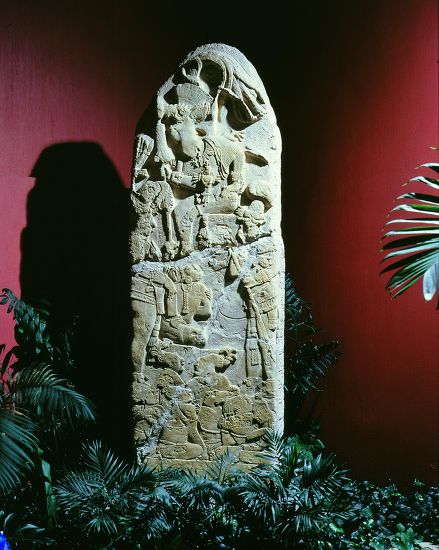 Stele 12 Limestone 795 Ad Mayan Editorial Stock Photo - Stock Image ...