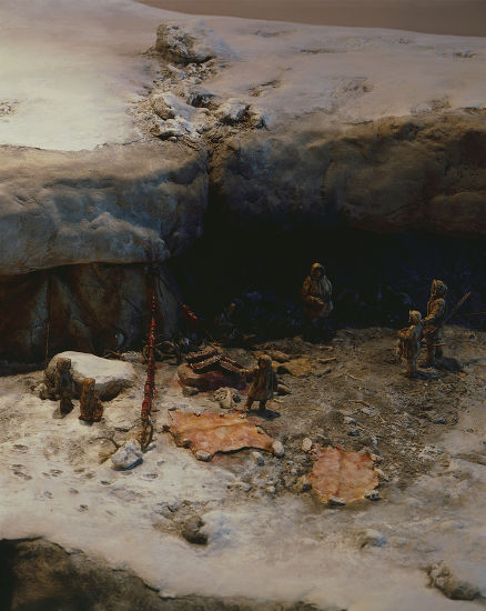 Reconstruction Roches Dabilly Upper Paleolithic Solutrean Editorial Stock Photo - Stock Image ...