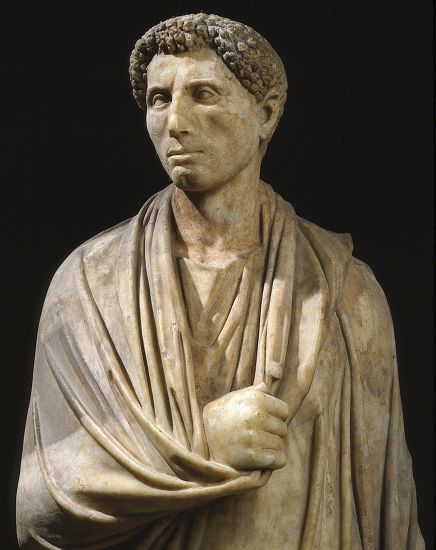 Roman Orator Marble Geaceoroman Period 2nd Editorial Stock Photo ...