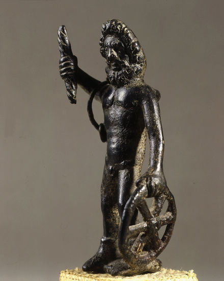 Taranis Gaulish Incarnation Jupiter Statuette Bronze Editorial Stock ...