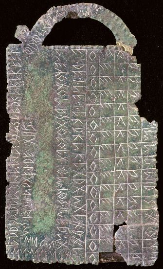 Characters Venetian Alphabet Bronze Plaque 4th Editorial Stock Photo ...